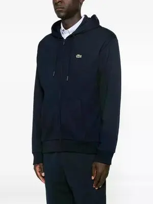 Lacoste Logo-patch Zip-up Hoodie