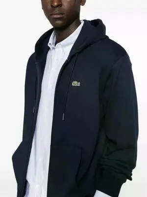 Lacoste Logo-patch Zip-up Hoodie