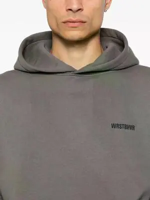 WRSTBHVR Logo-print Hoodie - Grey