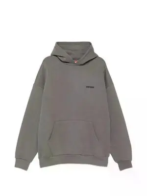 WRSTBHVR WRSTBHVR Logo-Print Hoodie Grey
