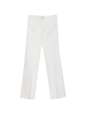 Max Mara Pressed-crease Trousers - White