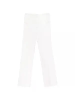 Max Mara Pressed-crease Trousers - White