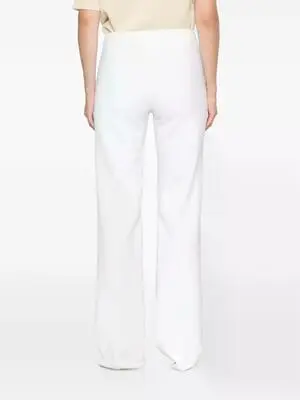 Max Mara Pressed-crease Trousers - White