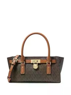 Michael Kors Hamilton Moderne Extra-small Signature-logo Crossbody Bag - Brown