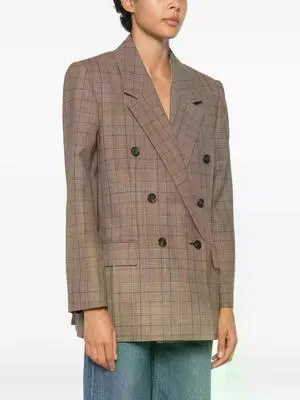 Chloé Check Double-breasted Jacket
