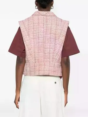 HOMAGE Bouclé-knit Buckled Jacket
