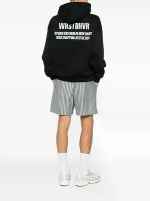 WRSTBHVR Logo-print Cotton-jersey Hoodie