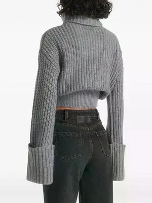 Manière De Voir Amaya Roll Neck Knit Jumper With Cuffs