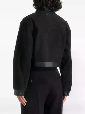 Manière De Voir Suede And Pebbled Leather Jacket