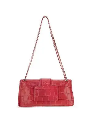 Jacquemus The Bambino Chaine Bag In Croc-effect Leather