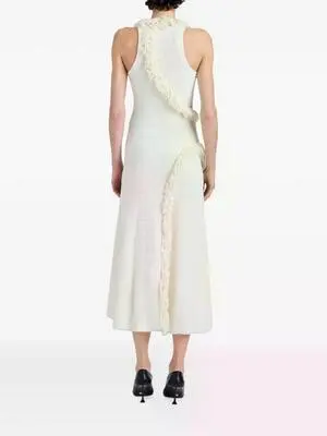 Proenza Schouler Nilo Fringe-trimmed Jacquard Dress - Neutrals