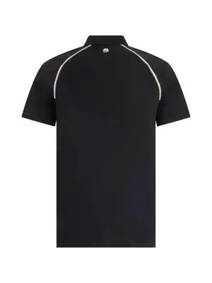 BOSS Piped-trim Logo-print Polo Shirt