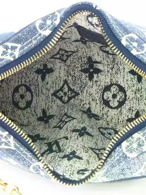 LOUIS VUITTON Loop Handbag Monogram Jacquard Denim Hobo Bag