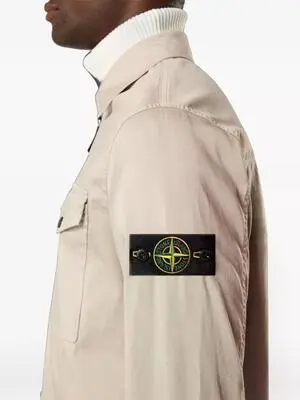 Stone Island 1200010 Stretch Organic Cotton Satin Overshirt