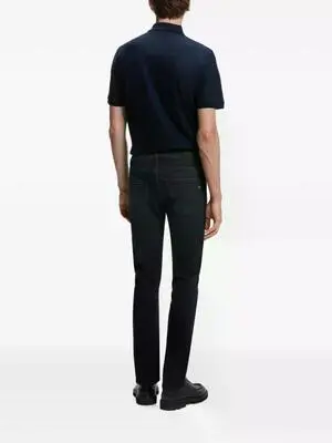 BOSS Delaware Slim-fit Jeans In Knitted Indigo Stretch Denim
