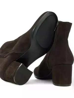 VIA ROMA 15 Suede Ankle Boots - Brown