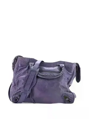 Balenciaga City Classic Studs Bag Leather Small Satchel