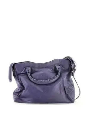 Balenciaga City Classic Studs Bag Leather Small Satchel