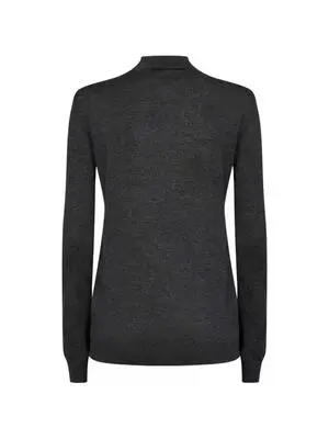 JIL SANDER Pleated Mock-neck Sweater