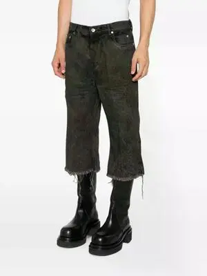 Rick Owens Raw-cut Cropped Jeans