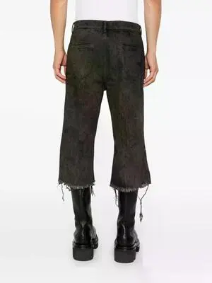 Rick Owens Raw-cut Cropped Jeans