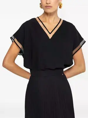 NISSA Pleated Midi Skirt