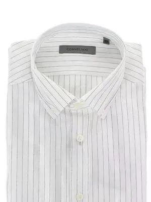 Corneliani Striped Button-down Shirt - White