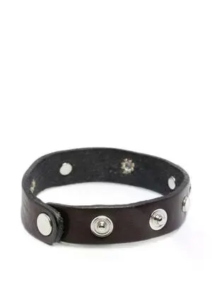ERALDO Stud-embellished Leather Bracelet