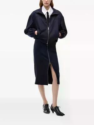 Pinko Zip-fastening Panelled Skirt - Blue