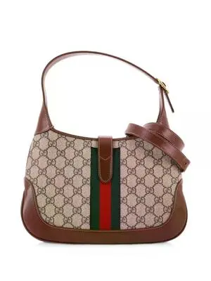 Gucci Jackie 1961 Gg Coated Canvas Small Hobo Bag - Brown