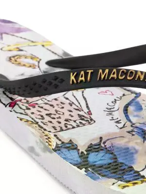 KAT MACONIE Sola Graphic-print Flip-flops