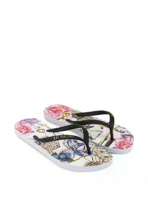 KAT MACONIE Sola Graphic-print Flip-flops - White