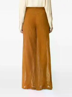 Pinko Lace-up Gabardine-panel Trousers