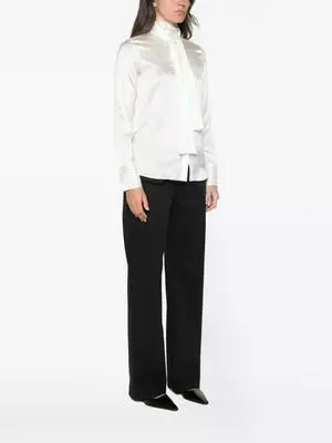 MAZZARELLI Pussy-bow Silk Blouse