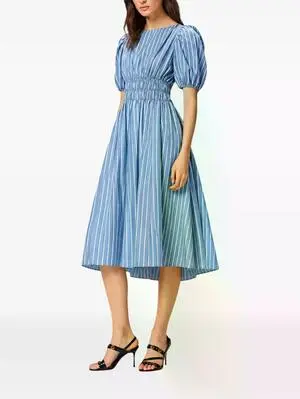 Pinko Striped Open-back Dress