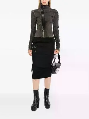 Rick Owens Frayed-edge Denim Jacket