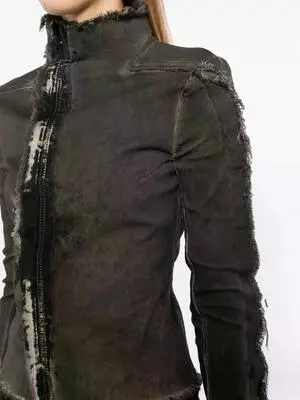 Rick Owens Frayed-edge Denim Jacket