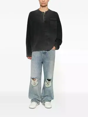 REPRESENT Waffle-knit Sweatshirt