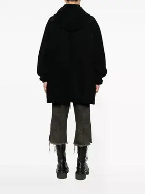 Rick Owens Tour Hooded Single-breasted Coat