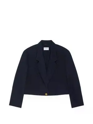Givenchy Cropped Coat In Double-face Wool And Cashmere