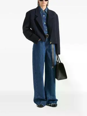 Givenchy Cropped Coat In Double-face Wool And Cashmere