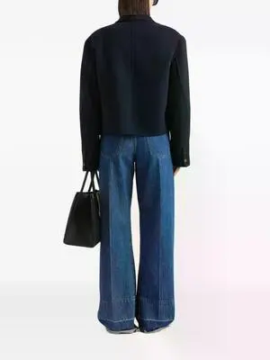 Givenchy Cropped Coat In Double-face Wool And Cashmere