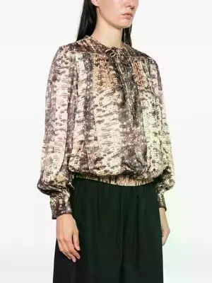 Isabel Marant Étoile Dovane Python-print Top