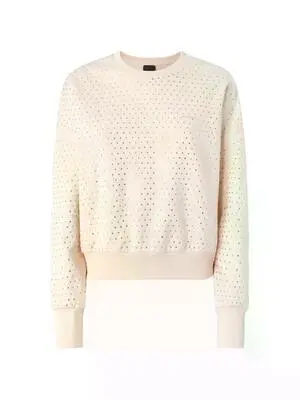 Pinko Fully Rhinestoned Fleece Sweater