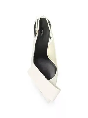 Givenchy Twisted Ribbon Slingbacks Pumps In Leather