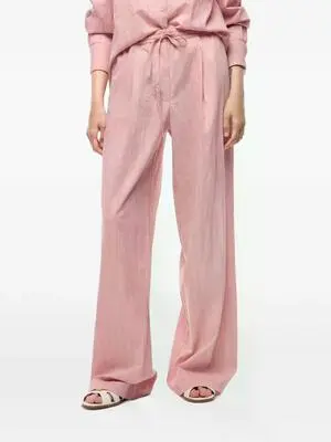 Pinko Striped Trousers With Drawstring Waist