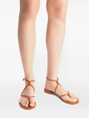 GIANVITO ROSSI Jungle Mamba Flat Sandals