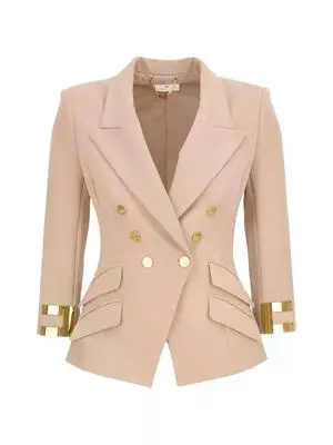 Elisabetta Franchi Double-breasted Logo-cuff Jacket