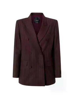 Pinko Double-breasted Check Jacket