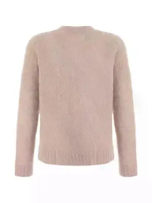 MAISON MARGIELA Velvet-panelled V-neck Sweater